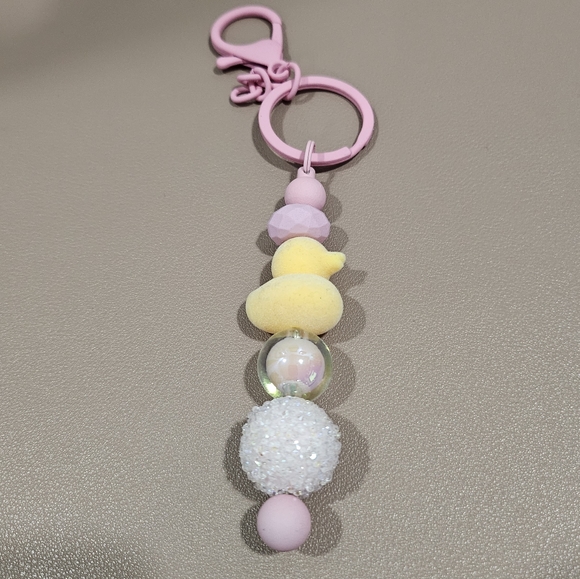 Handmade | Accessories | Nwt Fuzzy Yellow Rubber Ducky Bling And Beaded ...